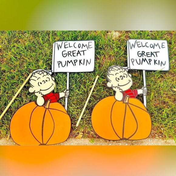 Peanuts | Holiday | Peanuts Linus 2welcome Great Pumpkin 3x25 Wooden ...
